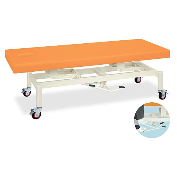 ■重量：約50kg■サイズ：W500〜700×L1800×H450〜830■クッション厚：40mm■補足：完成品／サイズ選択／張地選択／昇降タイプ／キャスタータイプ【注意事項】※人を乗せた状態での高さ調節はお避けください。北海道、沖縄、離島...