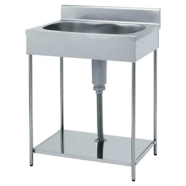 ■材質：ステンレス（SUS430）■付属品：排水器（ゴミかご付臭防虫機能付）　排水ホース（紫外線対策処理済）■備考：アジャスター付■実用耐荷重：30kg■重量：8.0kg■サイズ：W600×D460×H750■シンク：W530×D375×H...