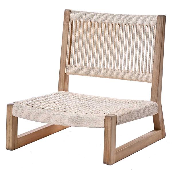 ■フレーム：チーク（ソープ仕上　ブラック／サンブラスト加工　ラッカー塗装）■背座部：ペーパーコード■重量：約4.5kg■サイズ：W460×D490×H500（SH170）■座面：W460×D440■補足：完成品／カラー選択【注意事項】※天然...