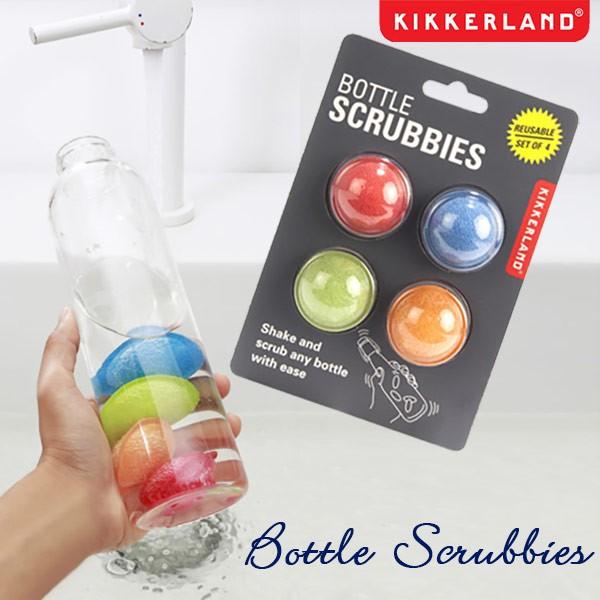 ボトル等の洗浄に便利なスポンジ4個セット。スポンジをボトルに入れ、洗剤と水を加えボトルを振って汚れを落として下さい。スポンジの中にはセラミックのボールが入っていてしっかりと汚れた個所に届きます。スポンジを洗浄する際は温かい水と洗剤で洗い乾燥...