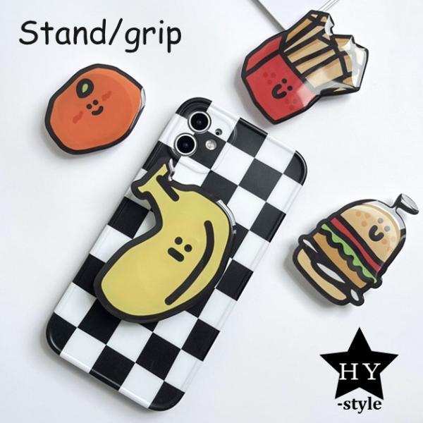 スマホグリップ　スマホスタンド　コード巻き付けて使用も可能※スマホケースはつきません※スマホケースなど、つるつるとした凹凸のない部分にのみ貼り付け可能※シリコン不可※製品使用時のスマホの落下事故等には当店責任は負いかねます。ご了承下さい。　...