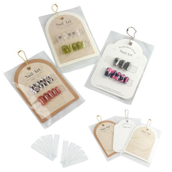 ネイルチップの販売やディスプレイにも使えるアーチ型の可愛いディスプレイカードとアクリルプレートのセットディスプレイ用のカードは色違いの台紙が各1枚ずつの合計3枚セット。アクリルプレートは10枚付属しているのでネイルデザインの撮影やネイルチッ...