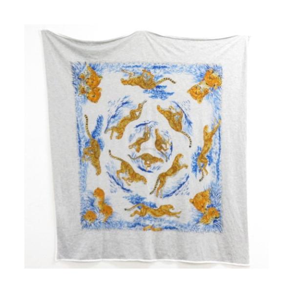 【商品番号】77542【ブランド名】 HERMES/エルメス【モデル】 GUEPARDS チーター　ストール【アイテム】 ショール【付属品】 なし【状態】外側ランク： 8.5※商品の詳細はページ下部へ (PC画面)