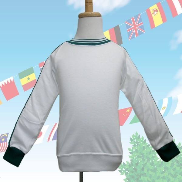 メーカー名 Sneed スニード素材 綿 70% / ポリエステル 30%状態 新品色 白×緑サイズ 110 (身長105〜115cm / 胸囲53〜59cm)サイズ(採寸) 着丈(最上部から・・46cm)身幅(脇下部分・・30cm)袖丈(...