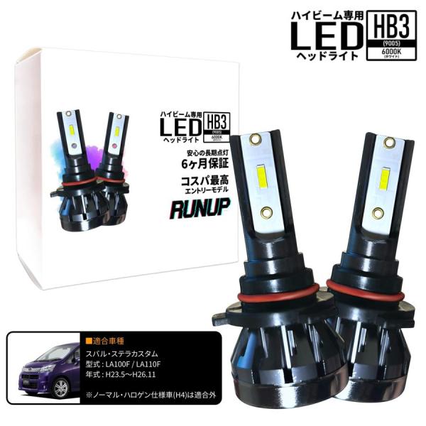 LEDチップ・完全リニューアルRunupの大人気エントリーモデル・ハイビーム専用LEDヘッドライト HB3(9005)●視認性重視の実用配光ムラなく均一な広範囲配光で、夜道の安全性が格段に向上。暗闇の中でも状況を的確に捉えられ、必要な判断を...