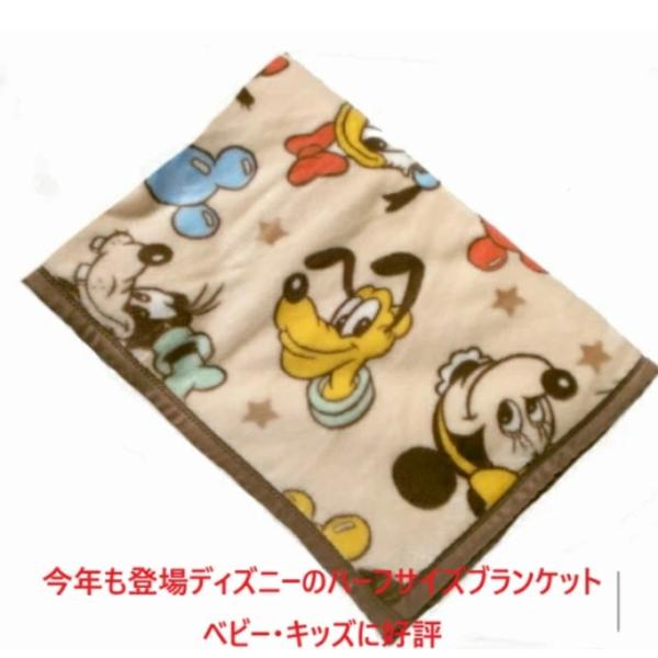 いつも変わらぬ可愛さと人気でみんなに愛されているディズニーのベビー毛布です。これからの季節にベビーブランケットは色んな場面で大活躍いたします。ママも赤ちゃんもいろんな使い方で楽しんでください１００ｃｍｘ１４０ｃｍのハーフブランケットサイズで...