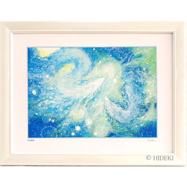 ヒーリングアーティストHIDEKIが描く、生命を育む豊かな水のエネルギーで空間と心を深く浄化し運気を循環させる龍神アートクリアで澄み渡るブルーと爽やかなイエローグリーンが美しく溶け合う水の世界。その豊かな流れの中で、キラキラと輝く光の粒子や...