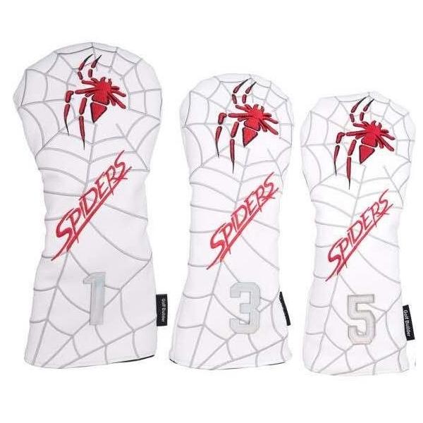 ゴルフ ヘッドカバー ドライバー440cc 460cc用カバー 1点 ウッド FW用2点 ヘッドカバー 3点セット spiders スパイダー 防水仕様 送料無料