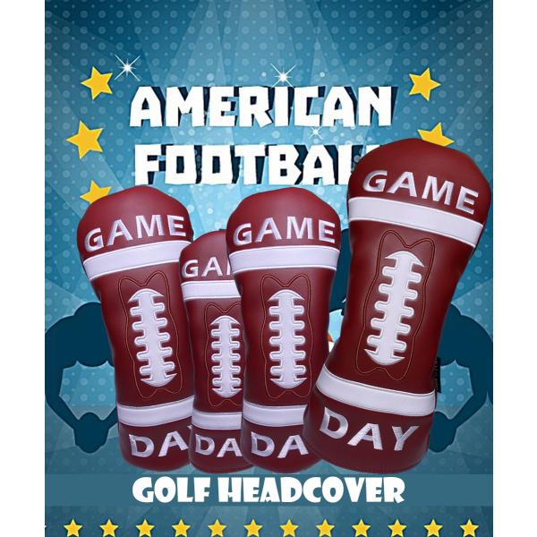 ゴルフヘッドカバー ドライバー DR 460cc 440cc ウッド FW用カバー ユーティリティ UT用カバー 5点セット game day 防水仕様 変換ダグ付き