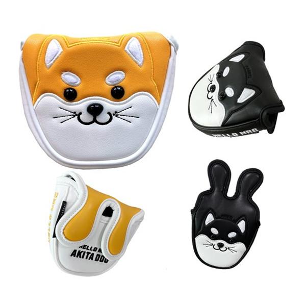 ゴルフヘッドカバー マレット用 オデッセイ２ボール・テーラーメイド スパイダーパター センターシャフトに適合