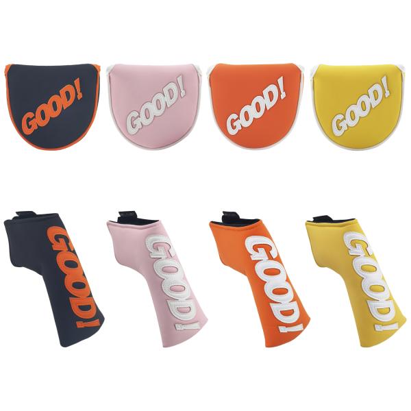 ゴルフヘッドカバー パターカバー ピンタイプ用 マレット用 キャメロン スパイダーパター オデッセイに適合 GOOD！