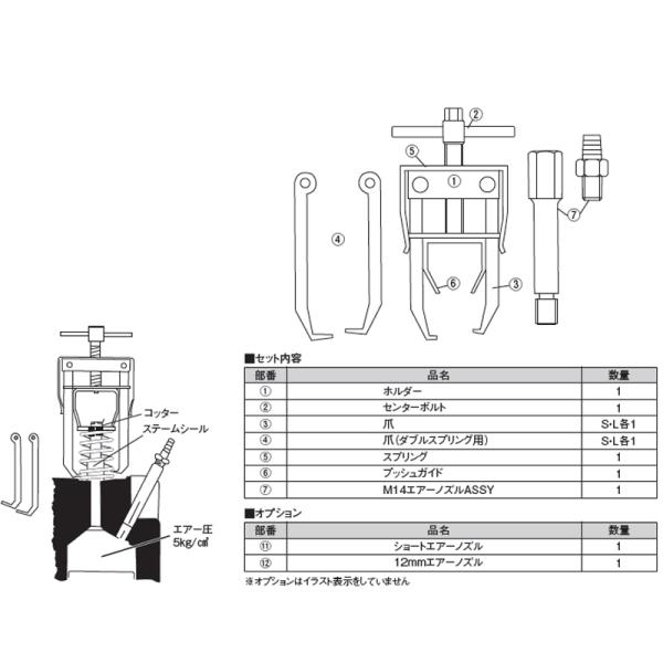 VS-150DN オプション品1.マニホールド等で、エアーノズルが付かない場合はショートエアーノズル(本商品)をお求めください。