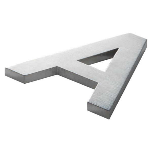 【ご注文方法】1文字当たりの価格になります。例：6文字の場合、数量を6にしてご注文下さい。品質の良い丸三タカギ製。モダンなステンレスヘアライン切文字です。貼るだけで簡単に取付できます。納期：7営業日後に出荷！※ご注文確定日、当店休業日は納期...