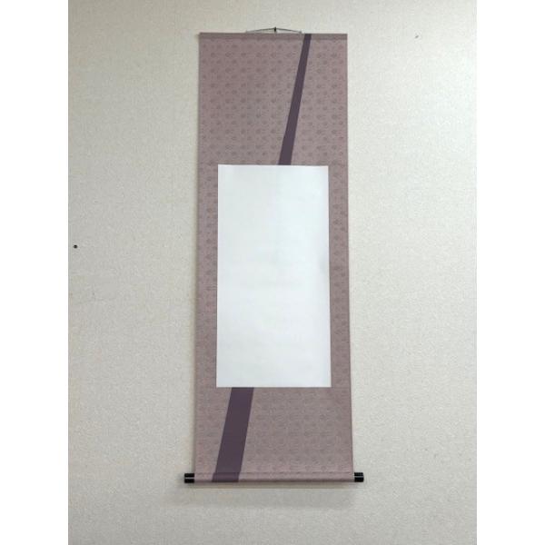 【発売日：2025年04月25日】総巾：510mm総丈：1358mm軸巾：455mm白紙：338mm×673mm裂色：花柄（ピンク色）／ライン紫色無地重さ：299g※多少誤差がありますがご了承ください。日本製 ・収納用の紙箱が付いています。...