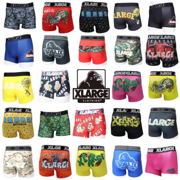 ■特徴XLARGE（エクストララージ）よりCOOLなデザインのボクサーパンツが入荷しました♪当店にてチョイスした2枚組セット。どのデザインもカッコ可愛いパンツです。なめらかな穿き心地で、品質も◎■注意点デザインとカラーは当社のスタッフが選び...