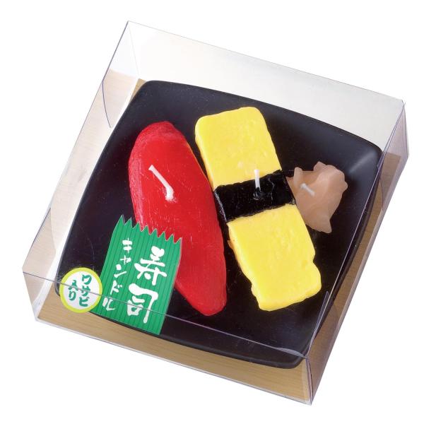 【商品概要】商品サイズ (幅×奥行×高さ) :110mm×110mm×45mm原産国:中国内容量:マグロ、玉子各1個【商品説明】【商品詳細】ブランド：カメヤマ商品種別：ドラッグストア商品名：カメヤマ 寿司キャンドル A(マグロ・玉子) サビ...