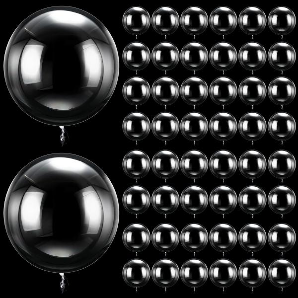 【商品概要】<br>セット：クリア*8cm*50個入り。ご注意：膨張後の最大直径は14cmでご了承ください！<br>超透明、均一な色、球形、立体的。空気がいっぱいになったら、球を数回回転させ、エアノズルをしっかりと結...