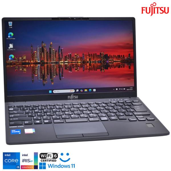 ■薄型・軽量、最大4.40GHzで動作する第11世代CPU搭載、高解像度フルHD液晶でWi-Fi6や顔認証にも対応、薄型・軽量な富士通のモバイルノートパソコンです。■第11世代 4コア8スレッド インテル Core i5 1145G7 プロ...