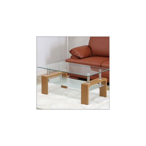 柱の入れ替えをして、天板の高さ調整可能!テーブル センターテーブル ガラステーブル ローテーブル【サイズ】幅 100cm　奥行 60cm　高さ 45cm強化ガラス(天板:8mm/中板:5mm) 【カラー】ナチュラル 【素材】脚部:プリント紙...