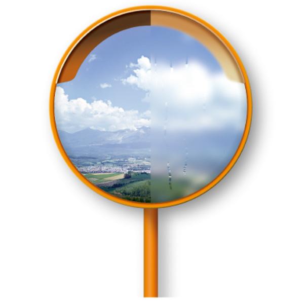 【北海道・沖縄・離島】別途送料となります【メーカー直送品】お客様都合による返品交換はできません※画像は代表画像です。ご購入前に仕様をご確認下さい【特長】・カーブミラー(大型)・クリアコートミラー(超親水性)・コート液をミラー表面に加工し、雨...