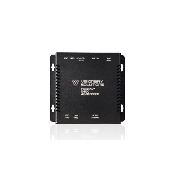 IP→HDMI映像出力、音声→アナログに変換可能な次世代AV Over IPデコーダーDuet DecoderからDante機能を省き価格を抑えたモデル・PoEもしくはACアダプター駆動・LANポート（映像）×1・HDMI出力×1・RS-2...