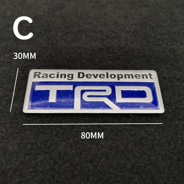 TRD SPORTS アルミ エンブレム ステッカー B :trd-b:インテリア・雑貨 SHOP越後屋 - 通販 - Yahoo!ショッピング