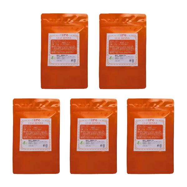 IPMヘナ リーフヘナパウダー100gの5袋セット！入浴剤3回分プレゼント中！■商品仕様●商品名：IPMリーフヘナ IPM LEAF HENNA ヘナハーブ白髪染め ヘアカラー毛染めヘナカラー●発売元：有限会社IPM●容量：500g（100...