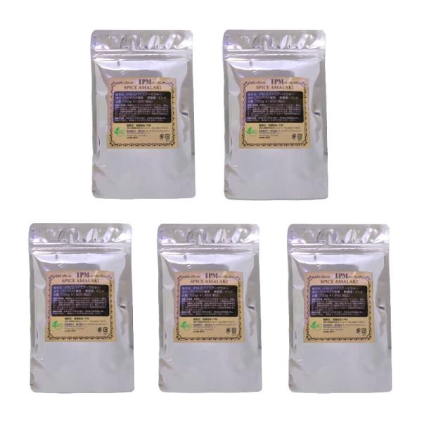 IPMヘナ スパイスアーマラキーパウダー100gの5袋セット！入浴剤3回分プレゼント中！■商品仕様●商品名：IPMスパイス・アーマラキー IPM SPICE AMALAKI ヘナハーブ白髪染め ヘアカラー毛染めヘナカラー●発売元：有限会社I...