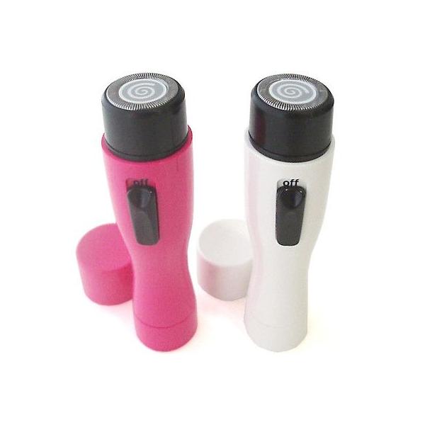 ◎内容：顔や腕いつでもどこでも全身のムダ毛処理ができるミニシェーバー。小型で化粧ポーチに入る、かわいいシェーバー。うっかり産毛にも、周りに気づかれにくくサッと剃れます。小さいのに全身に使える実力派。回転刃でお肌に優しく、お顔、指毛や腕毛剃り...