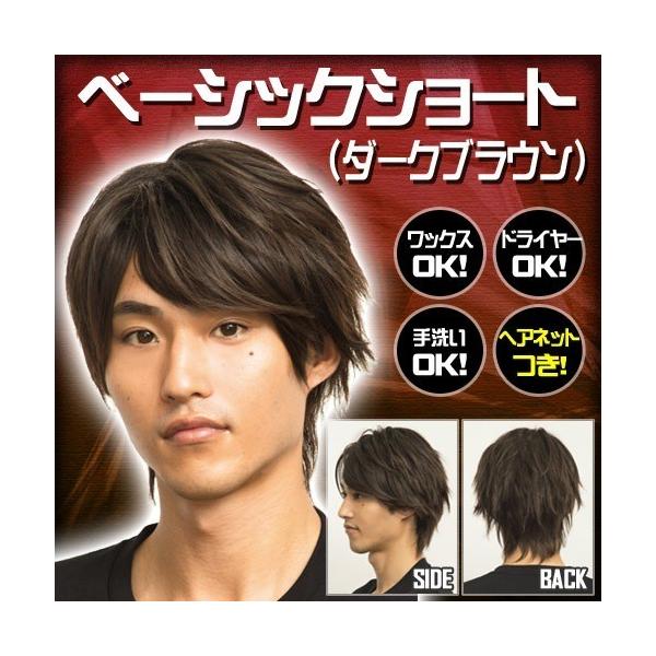 ビジネスシーンからワイルド系まで揃うWIGGYRICHメンズシリーズ！しかもワックス、ドライヤー、手洗いＯＫでへアネット付き！価格もリーズナブル！ウィッグ内側のアジャスターでサイズの調節もできます。【関連ワード】メンズウィッグ ヘアネット付...