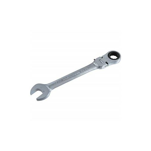 ギア数72・ロッキングフレックス機構採用！ ギア数72山 送り角度5度のギアレンチにフレックス機構（首振り）を 採用した高能率ギアレンチ。フレックス機構は180度首振りOKで、 12段階15度の角度調整で固定できるロック機構を採用しているた...