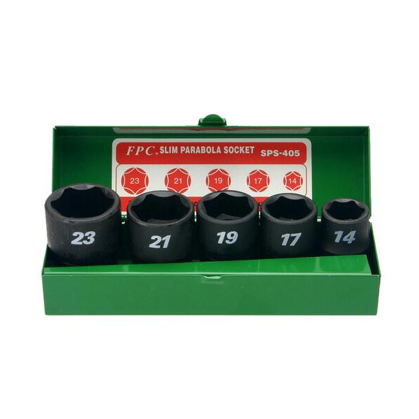 1/2SPS-14・17・19・21・23 5pc.Set 全長が短く狭い箇所での使い勝手に優れています。スリムパラボラ面接触タイプ