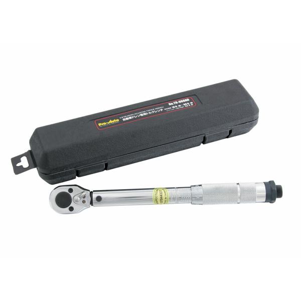 差込角9.5mm (3/8")バイク・クルマ・オイルドレンプラグ等10N.m-60N.mのトルク値で締め付ける目的で設計された可変トルクレンチです。TR-060AD 締め付けトルク：10N.m-60N.m（1-6kgf・m）最小目盛り 0....
