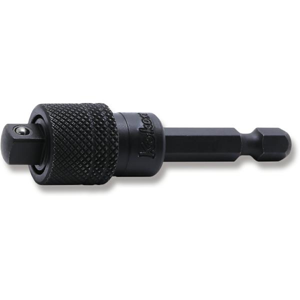 6角軸(6,35mm 軸）溝位置 9.5mm 差込角1/4”（6.35mm ）クイックリリース機能を搭載。スライドチャック部をスライドさせることにより脱着がスムーズにできます。