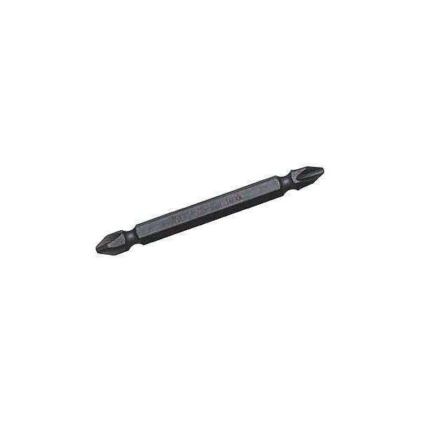 （六角対辺・二面幅=6.35mm ）両頭ビット(端から溝まで9mm )端から溝までの長さ9mm ビットは、おもにエアーツールメーカー、トルクドライバーメーカーが採用している差込寸法です。【123PG100-2】