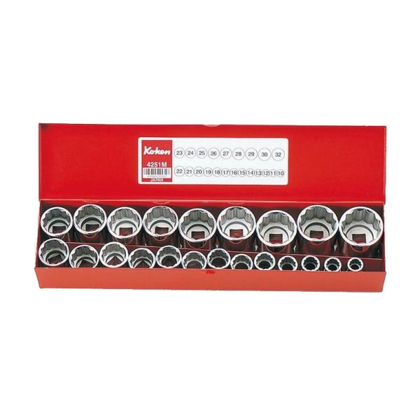 12角4405M 10 11 12 13 14 15 16 17 18 19 20 21 22 23 24 25 26 27 28 29 30 32 ボルトやナットをしっかりホールドし、高いトルクを確実に伝達する、Ko-ken（コーケン）山...