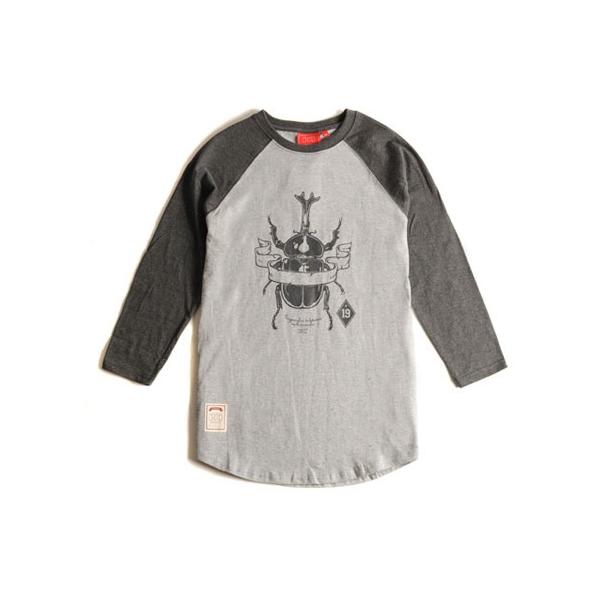 ヴィンテージスタイル BEETLEプリント 長袖カットソー ス