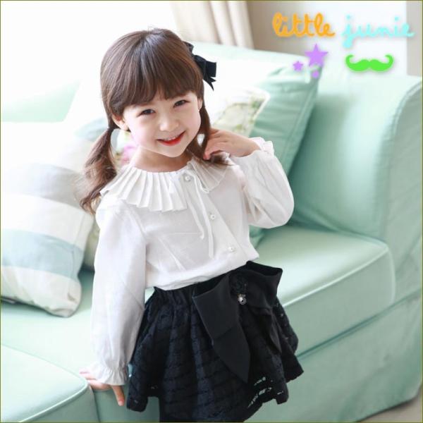 Frilly Blouse 子供服 フォーマル かわいい キッズ 韓国子供服 女の子 秋 冬長袖 トップス カットソー トップス【Frilly Blouse】子供服 フォーマル かわいい キッズ 韓国子供服 女の子 秋 冬長袖 トップス カ...
