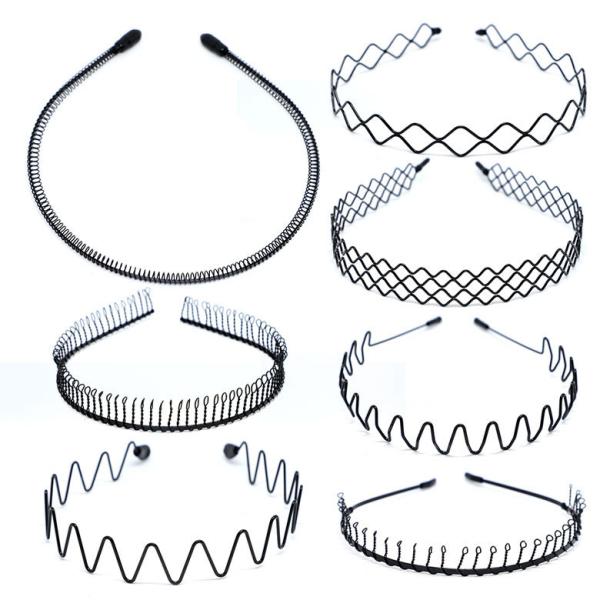 カチューシャ セット メンズ レディース 男女兼用 男性 女性 ワイヤー かっこいい 黒 ブラック メンズカチューシャ 髪留め 髪飾り ヘアバンド スポーツ 大人