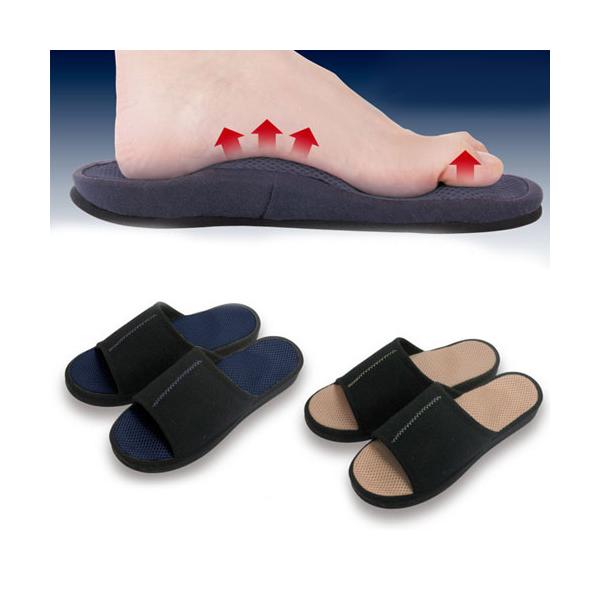 青竹踏みのように大きく隆起したインソールで足裏のコリをほぐし、マッサージ効果により血行を促進歩くたびにあなたの足をリフレッシュ【ネイビー】グイグイ押されてイタ気持ちいい。 硬めのインソール【ベージュ】プニュッと押されて心地いい。 軟らかイン...