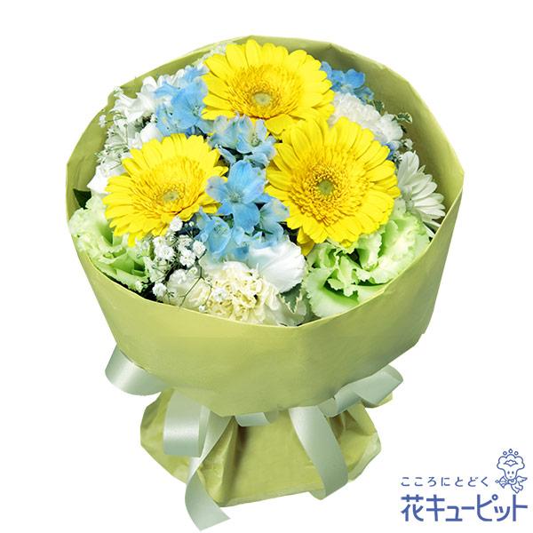 天国に逝ってしまったペットを偲んで贈るお供えブーケです。清楚で可憐な色合いにまとめました。飼い主様の悲しみを癒すフラワーギフトです。524082ペットに捧げるお供えブーケ　かけがえのない家族の一員のお悔やみに、お花を　　【こんなご用途に】ペ...