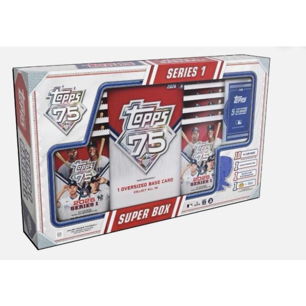 【予約商品】2026 Topps Baseball Series 1 Super Box   大谷翔平  1BOX ボックス25　トップス　大谷 翔平　　シリーズ１　スーパーボックス・出荷日は海外からの輸送状況により前後する可能性があります...