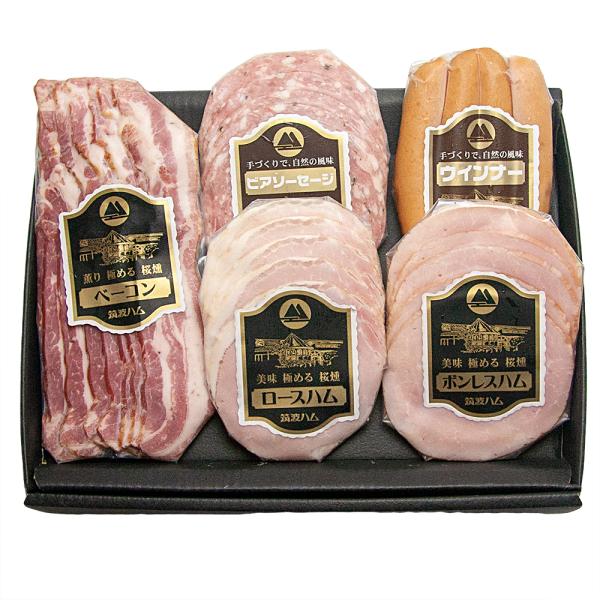 筑波ハム自慢の王道の製品を詰め合わせました。茨城県ブランド豚肉「常陸の輝き」を使い、直火炭火で乾燥させ桜の薪による燻煙で薫り、風味がよいハム・ベーコン・ソーセージのバラエティに楽しめる詰合せです。そのまま食べれば、お肉の旨味を味わえ、軽く火...