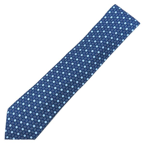 ■商品情報[管理番号]240500472787 [ブランド]エルメス（HERMES）[カラー]ネイビー×ブルー [素材]シルク[生産国]フランス[サイズ]全長：約146cm剣先：約9cm[重量]44g[付属品]付属品なし[状態・コンディショ...