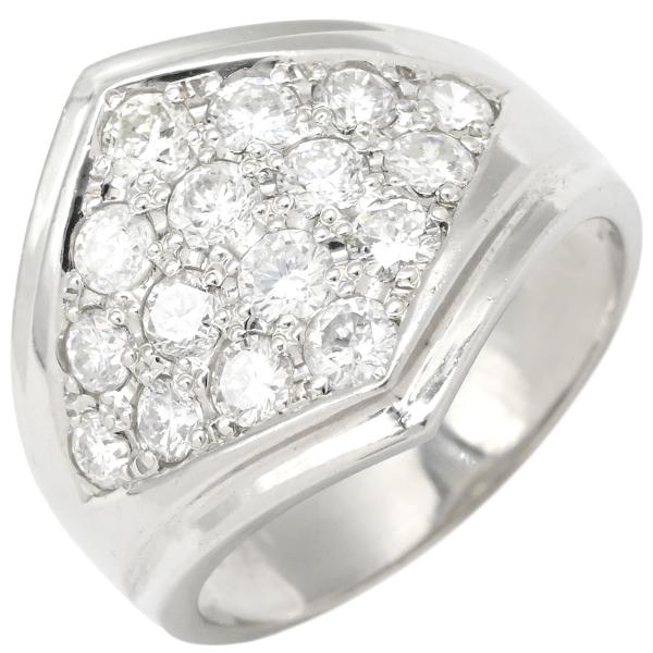 ■商品情報[管理番号]240500523308 [ブランド]ノンブランド（NON BRAND）[カラー]プラチナシルバー [素材]Pt900/ダイヤモンド 1.21ct[生産国]-[サイズ]13号リング最大幅：約16.3mmリング内径：約1...