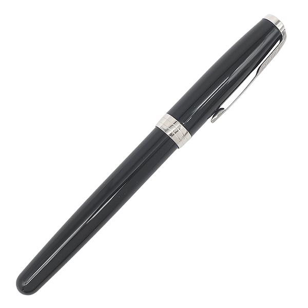■商品情報[管理番号]240500533429 [ブランド]パーカー（PARKER）[カラー]ブラック×シルバー [金具カラー]シルバー金具[素材]ステンレススチール ラッカー K18WG(ペン先)[生産国]フランス[サイズ]全長：約13....