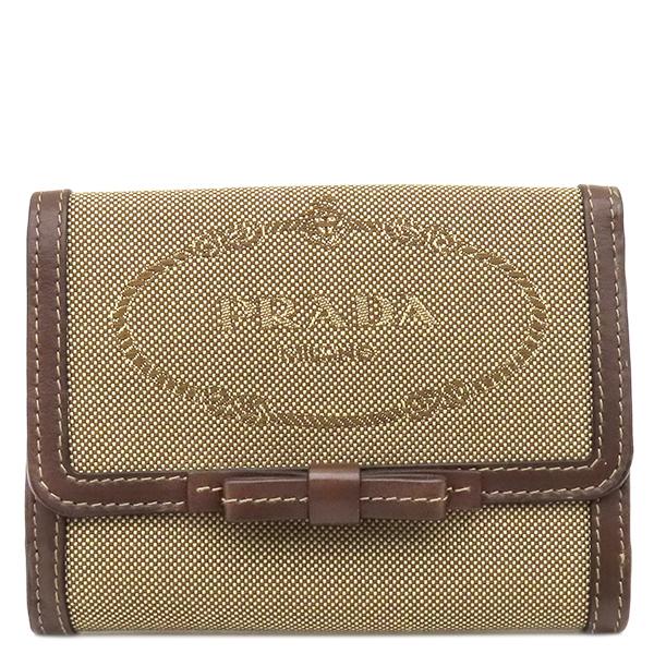 ■商品情報[管理番号]240500533819 [ブランド]プラダ（PRADA）[カラー]CORDA×BRUCIA [金具カラー]ゴールド金具[素材]キャンバス レザー ジャガード[生産国]インド[サイズ]W(底辺)12cm x H(最長)...