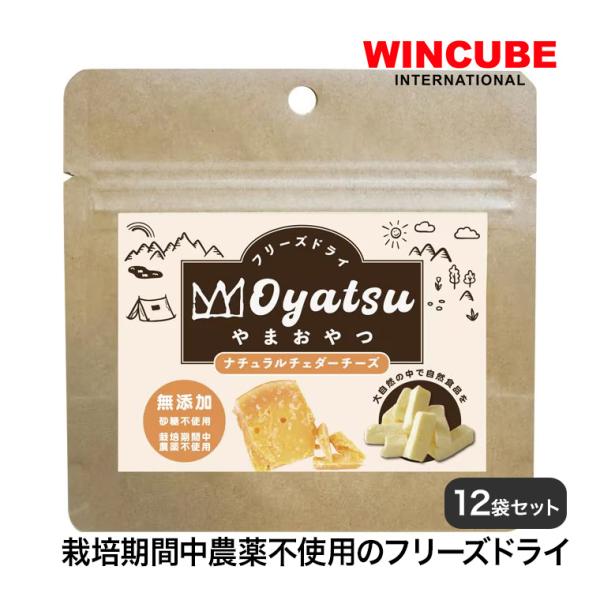 やまおやつ フリーズドライ チェダーチーズ 25g 12袋セット 4562414290485-12P登山者・トレイルランナーが激賞する、ありそうでなかったドライフルーツ＆フリーズドライ商品1年間熟成させた無添加(香料・着色料・甘味料・食品添...