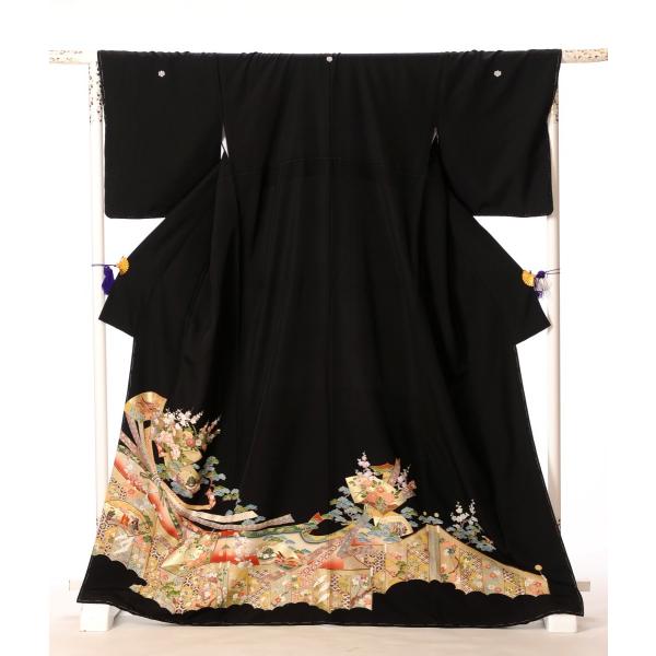留袖 レンタル 黒留袖 フルセット 8AA41 着物 結婚式 貸衣装 熨斗流れ 扇面 149cm〜171cm位まで 足袋プレゼント 往復送料無料 ●必ず下の商品情報を表示いただきご予約状況をご確認ください。↓↓↓↓↓↓↓↓↓↓↓↓↓↓↓↓↓...