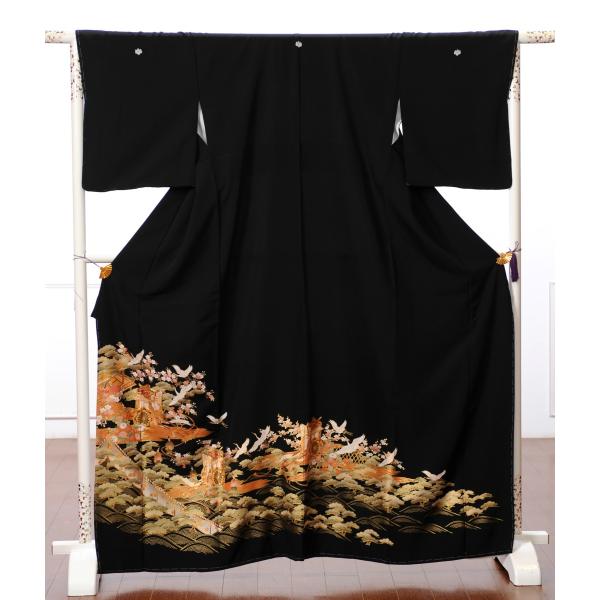 留袖 レンタル 黒留袖 フルセット 8AA43 着物 結婚式 貸衣装 149cm〜165cm位まで 足袋プレゼント 往復送料無料 ●必ず下の商品情報を表示いただきご予約状況をご確認ください。↓↓↓↓↓↓↓↓↓↓↓↓↓↓↓↓↓↓↓↓↓↓↓↓↓